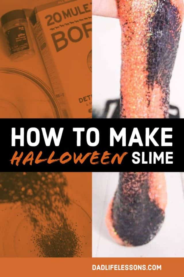 How to Make Halloween Slime - Dad Life Lessons