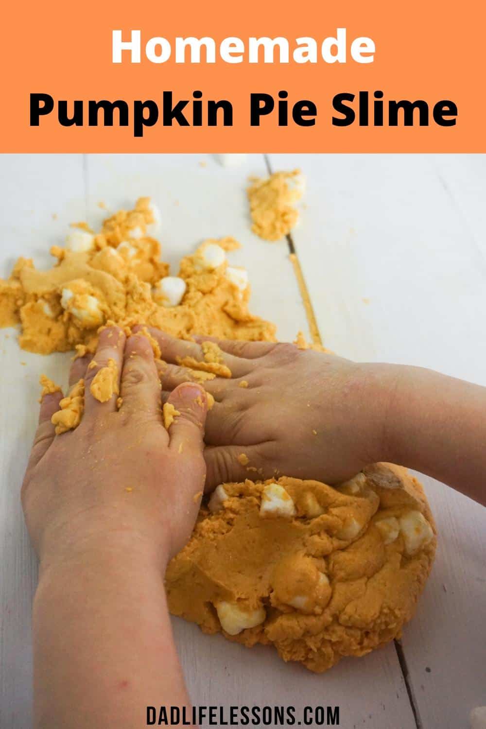 How to Make Pumpkin Pie Slime - Dad Life Lessons